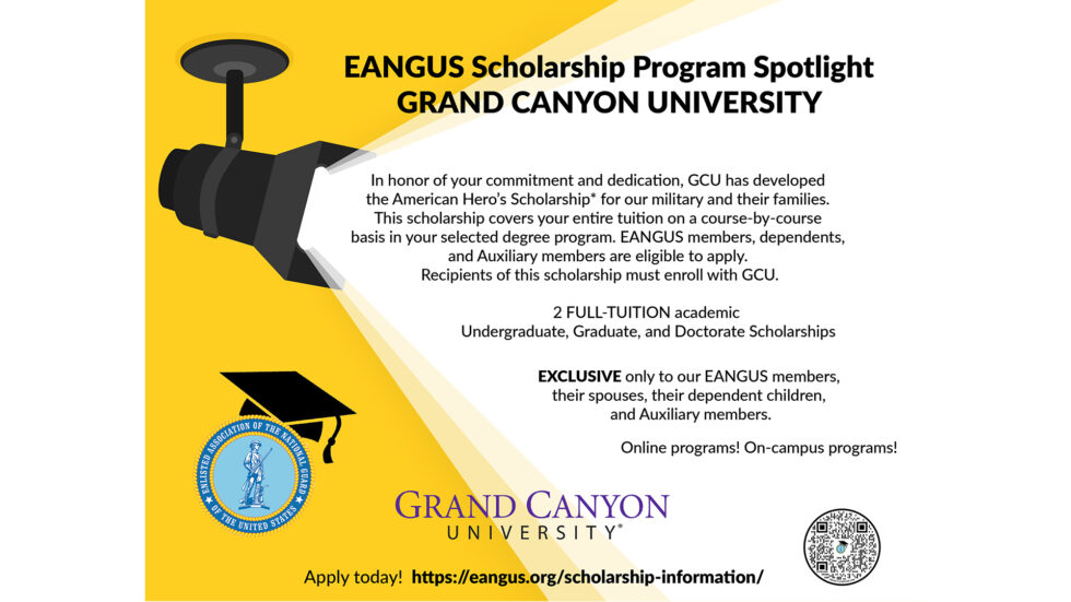 2023 EANGUS Scholarship Program Spotlight: Grand Canyon University | Enlisted Association of the ...
